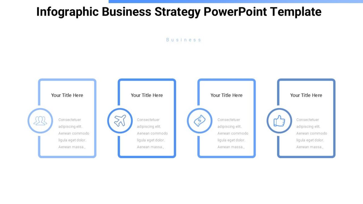 Infographic Business Strategy PowerPoint Template : 100% Editable PPTx