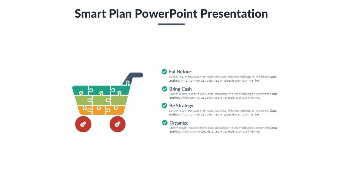 Smart Plan PowerPoint Presentation : 100% Editable PPTx