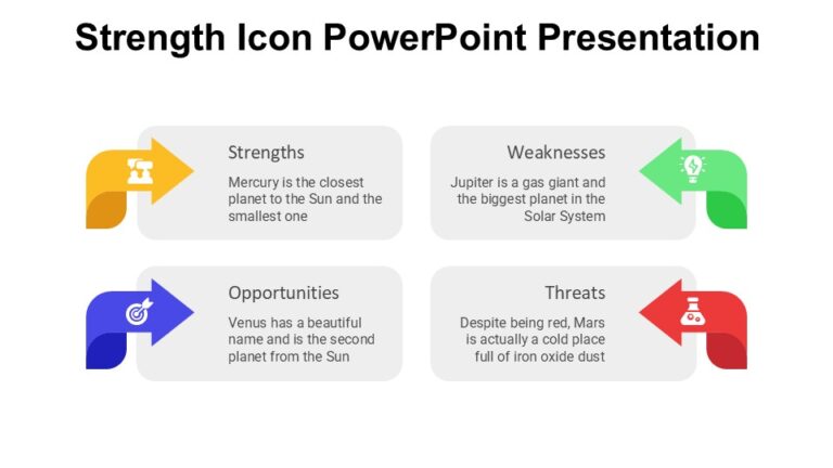 Strength Icon PowerPoint Presentation - PPTUniverse