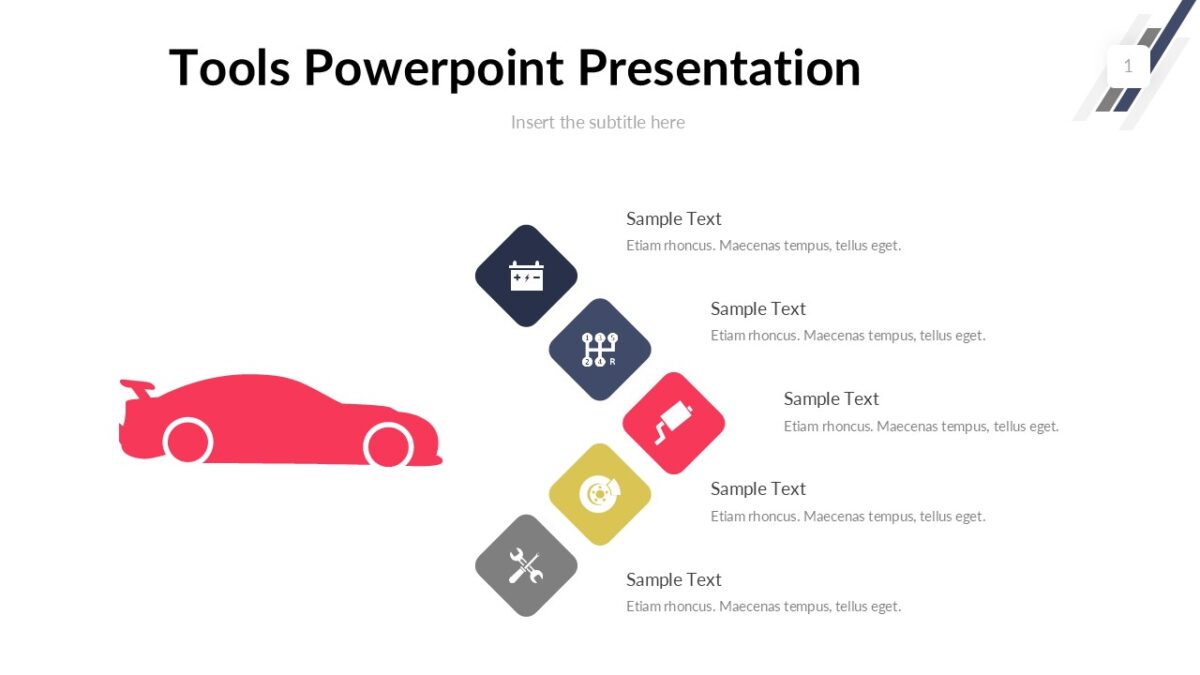 Tools Powerpoint Presentation : 100% Editable PPTx