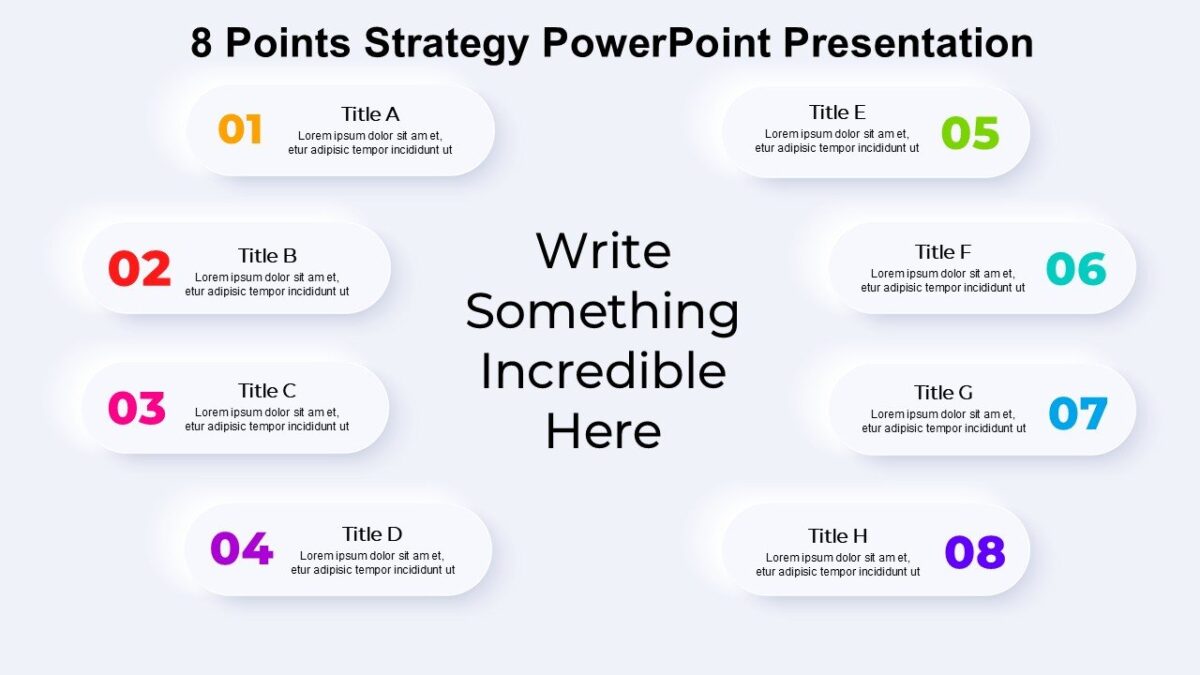 8 Points Strategy PowerPoint Presentation - PPTUniverse