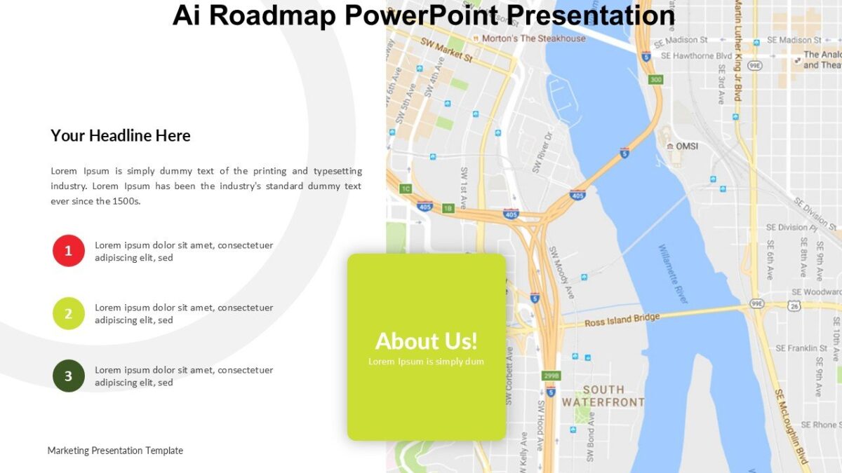Ai Roadmap PowerPoint Presentation : 100% Editable PPTx