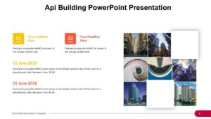 Api Building PowerPoint Presentation : 100% Editable PPTx