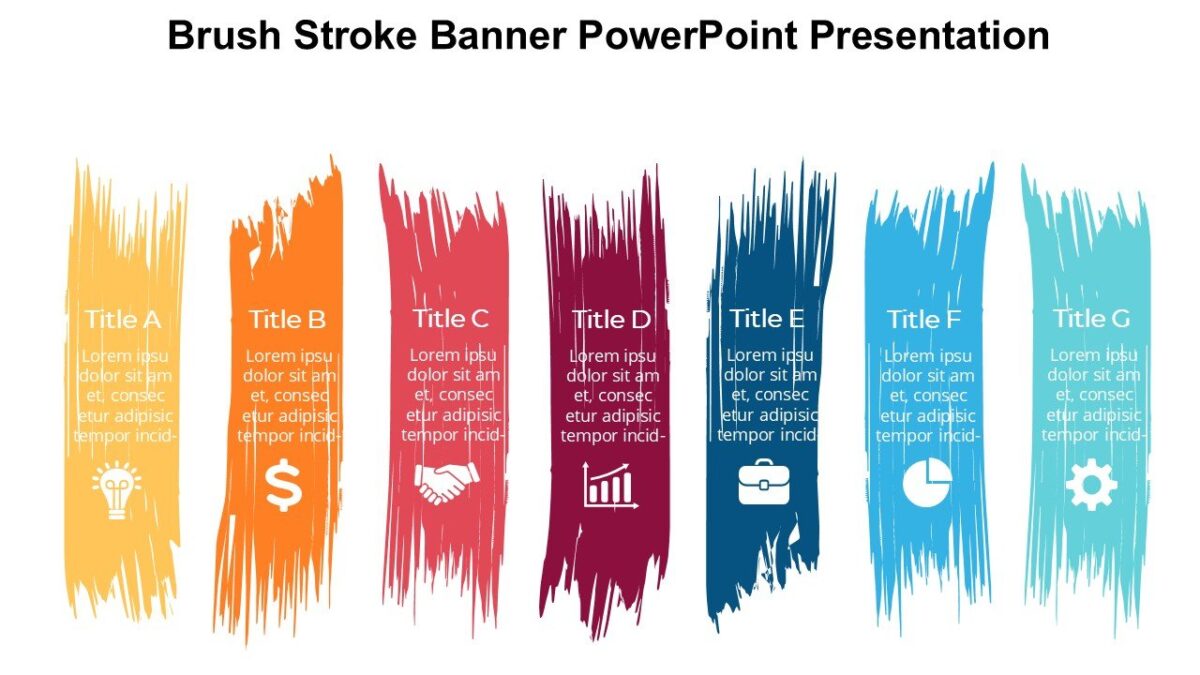 Brush Stroke Banner PowerPoint Presentation : 100% Editable PPTx