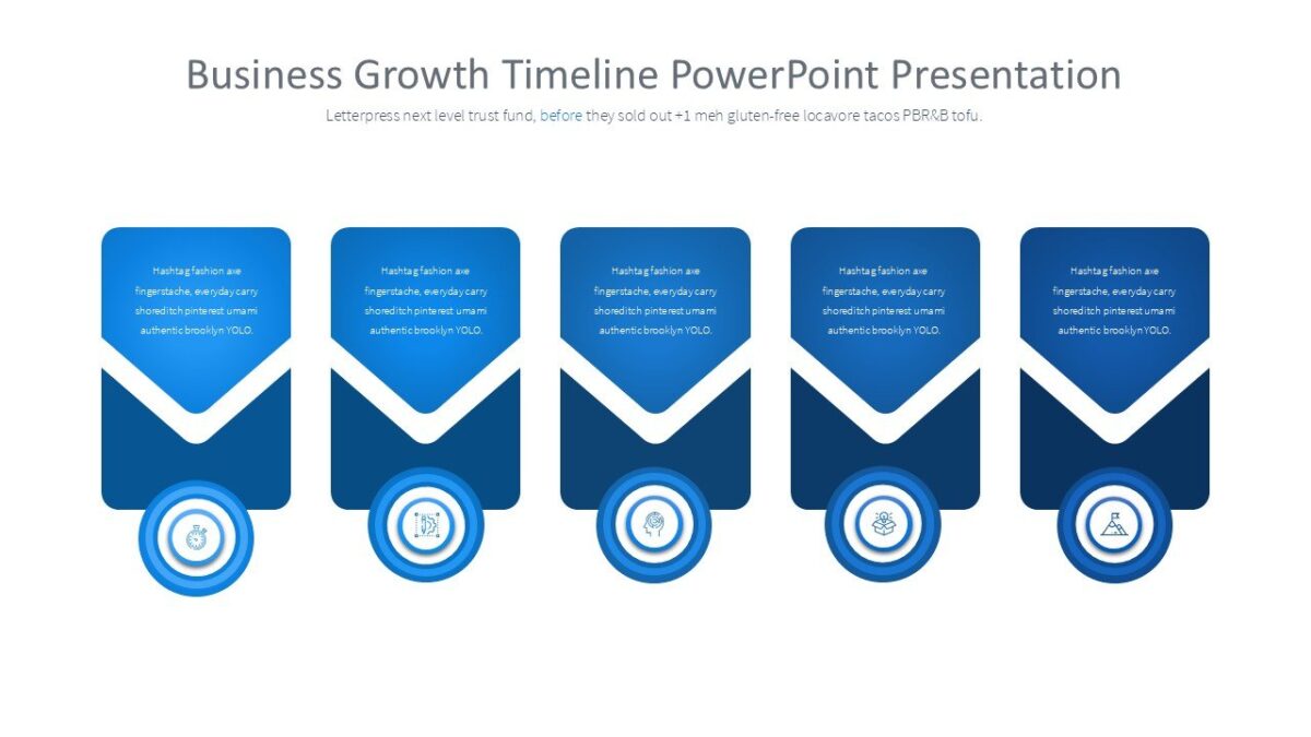 Business Growth Timeline PowerPoint Presentation : 100% Editable PPTx