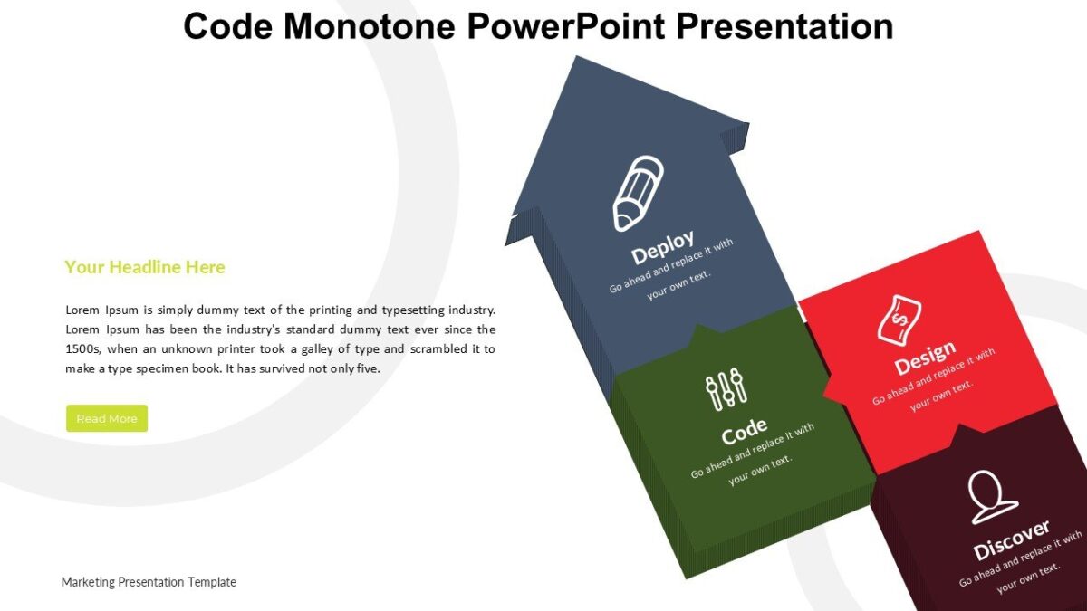 Code Monotone PowerPoint Presentation - PPTUniverse