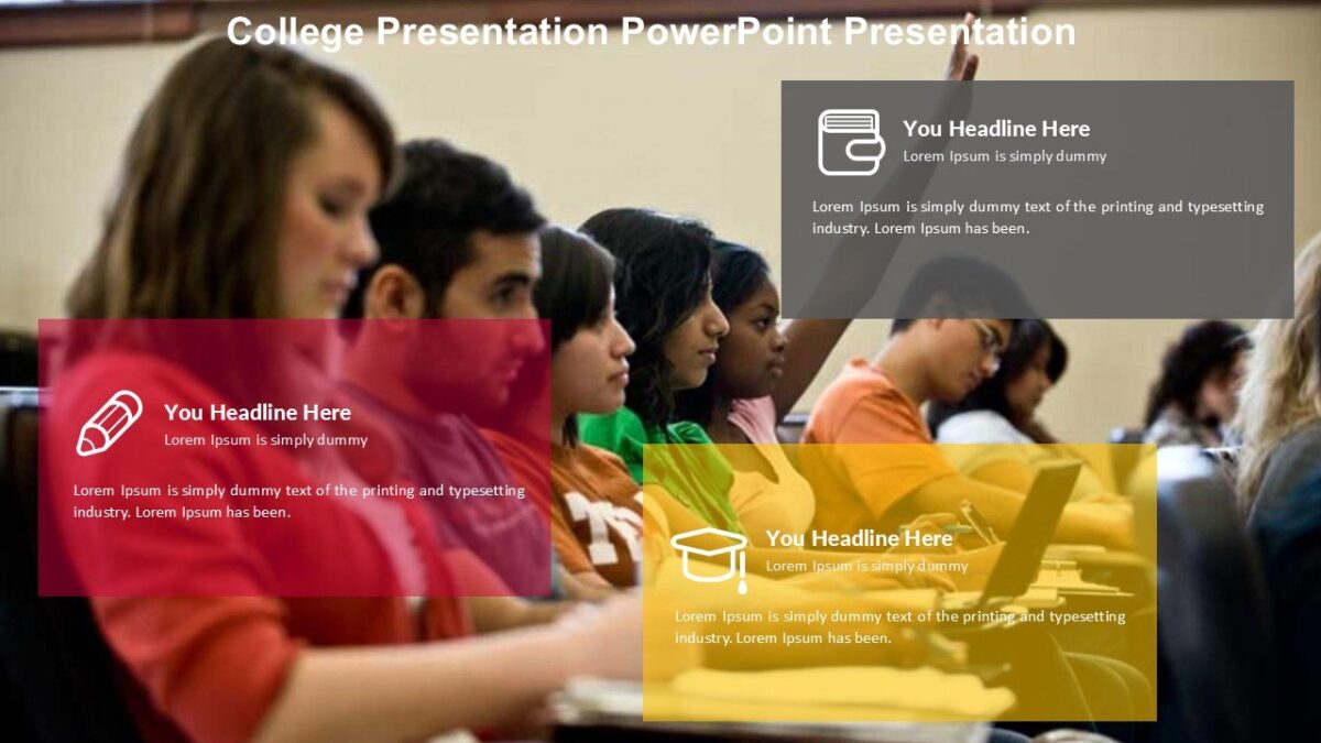College Presentation PowerPoint Presentation : 100% Editable PPTx