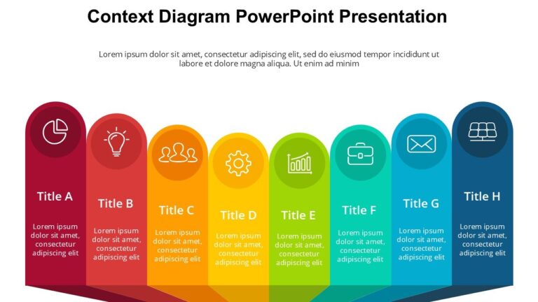 Context Diagram PowerPoint Presentation : 100% Editable PPTx