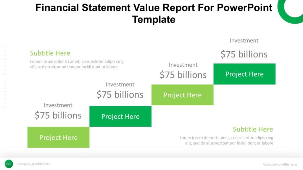Financial Statement Value Report For PowerPoint Template : 100% ...