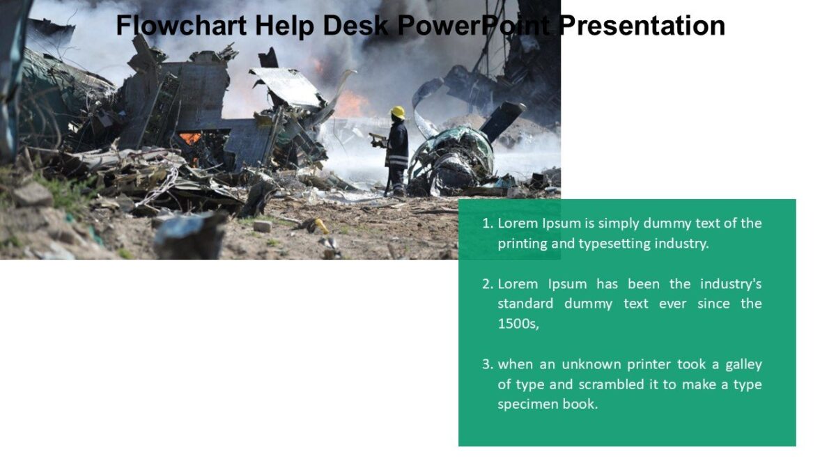 Flowchart Help Desk PowerPoint Presentation - PPTUniverse