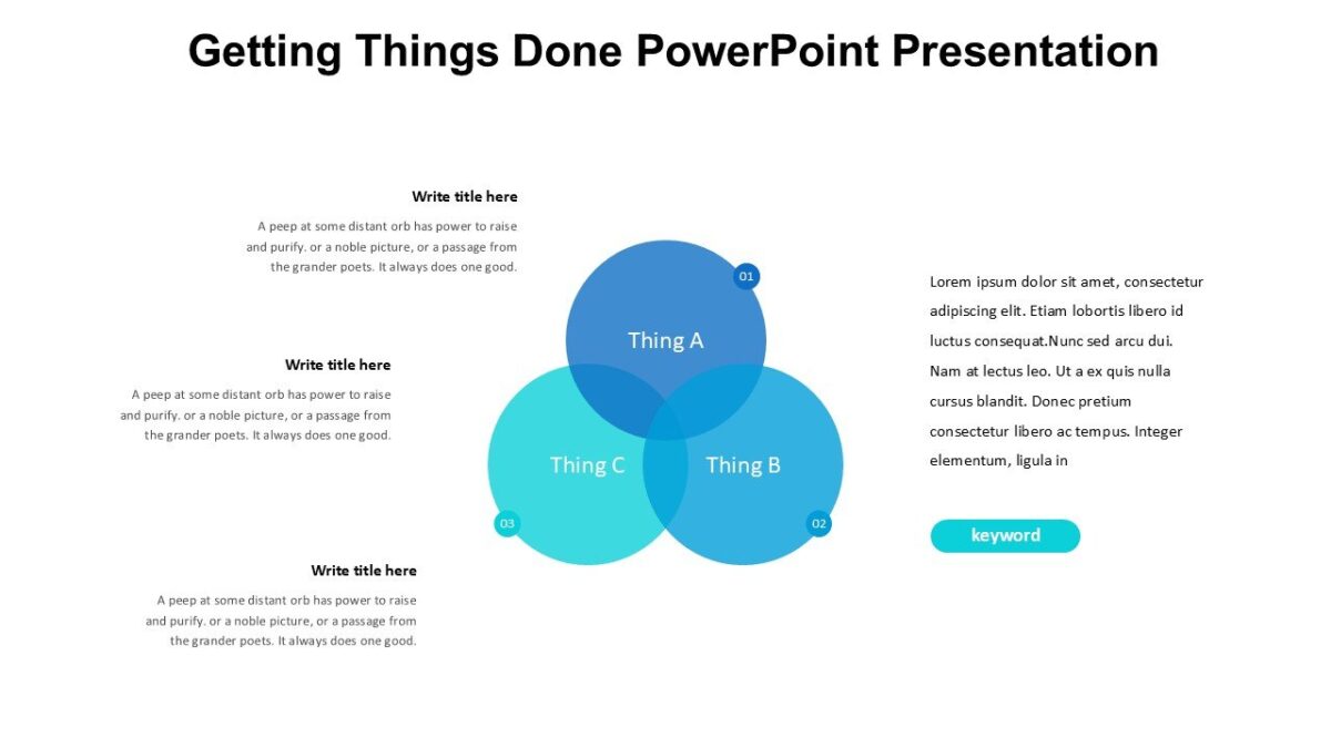 Getting Things Done PowerPoint Presentation : 100% Editable PPTx