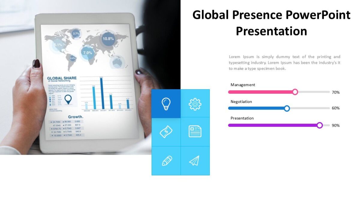 Global Presence PowerPoint Presentation : 100% Editable PPTx