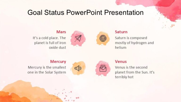 Goal Status PowerPoint Presentation - PPTUniverse