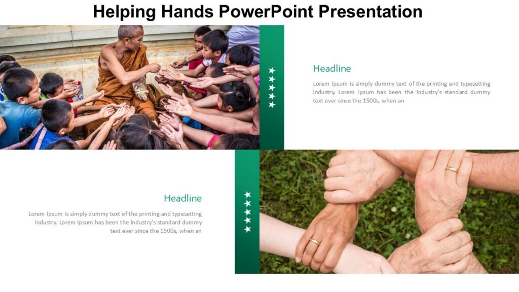 Helping Hands PowerPoint Presentation : 100% Editable PPTx