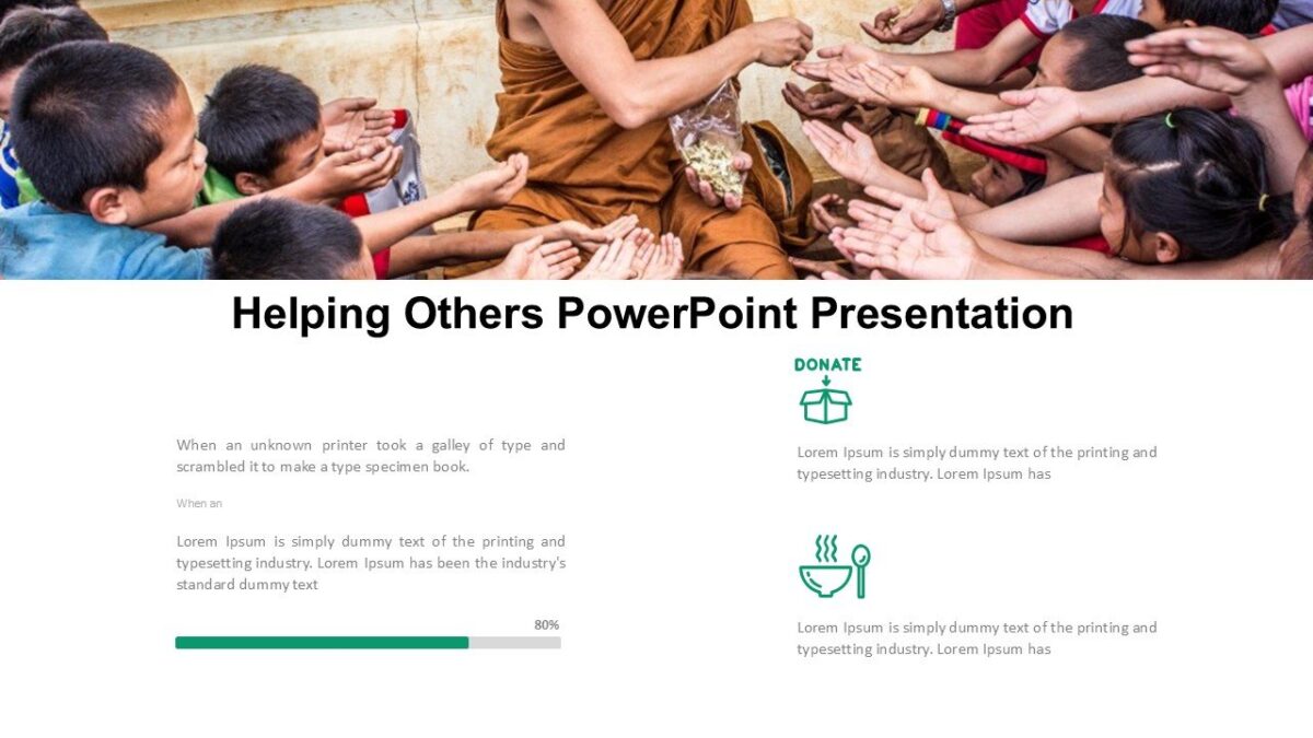 Helping Others PowerPoint Presentation : 100% Editable PPTx