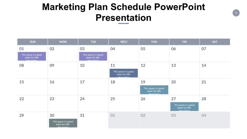 Marketing Plan Schedule PowerPoint Presentation - PPTUniverse