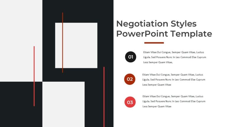 Negotiation Styles PowerPoint Template : 100% Editable PPTx