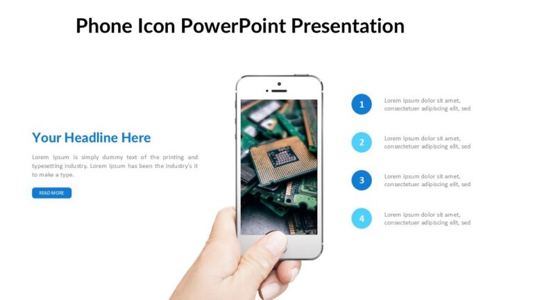 Phone Icon PowerPoint Presentation Slide2 : 100% Editable PPTx