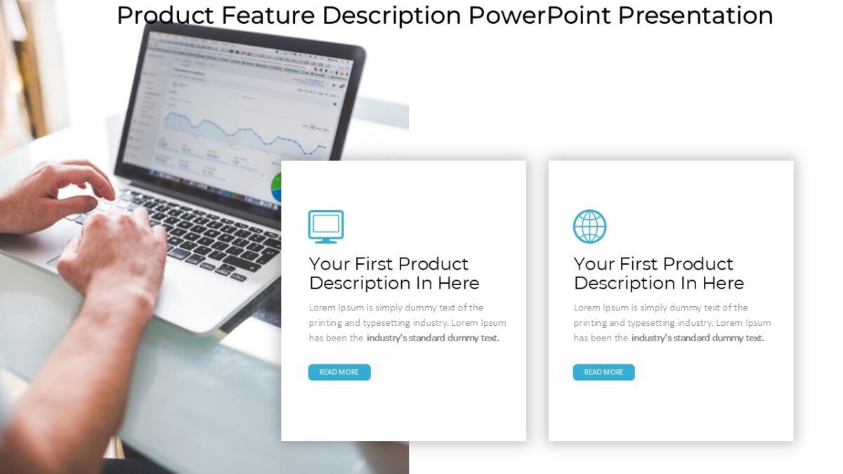 Product Feature Description PowerPoint Presentation : 100% Editable PPTx