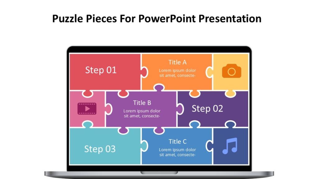 Puzzle Pieces For PowerPoint Presentation : 100% Editable PPTx