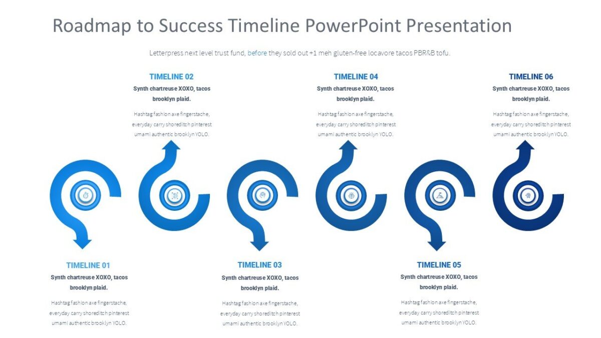 Roadmap to Success Timeline PowerPoint Presentation : 100% Editable PPTx