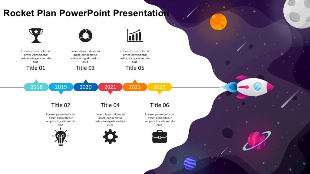 Rocket Plan PowerPoint Presentation : 100% Editable PPTx