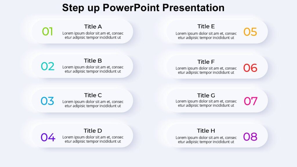 Step up PowerPoint Presentation : 100% Editable PPTx