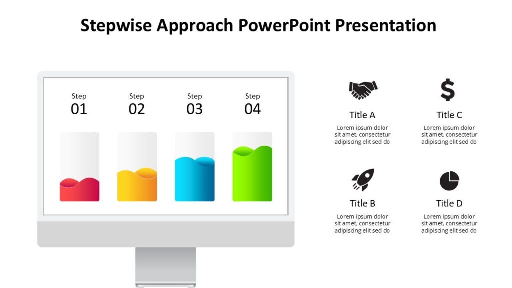 Stepwise Approach PowerPoint Presentation : 100% Editable PPTx