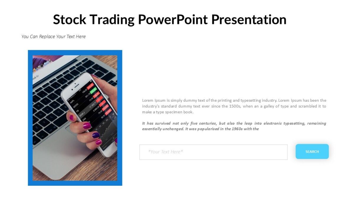 Stock Trading PowerPoint Presentation : 100% Editable PPTx