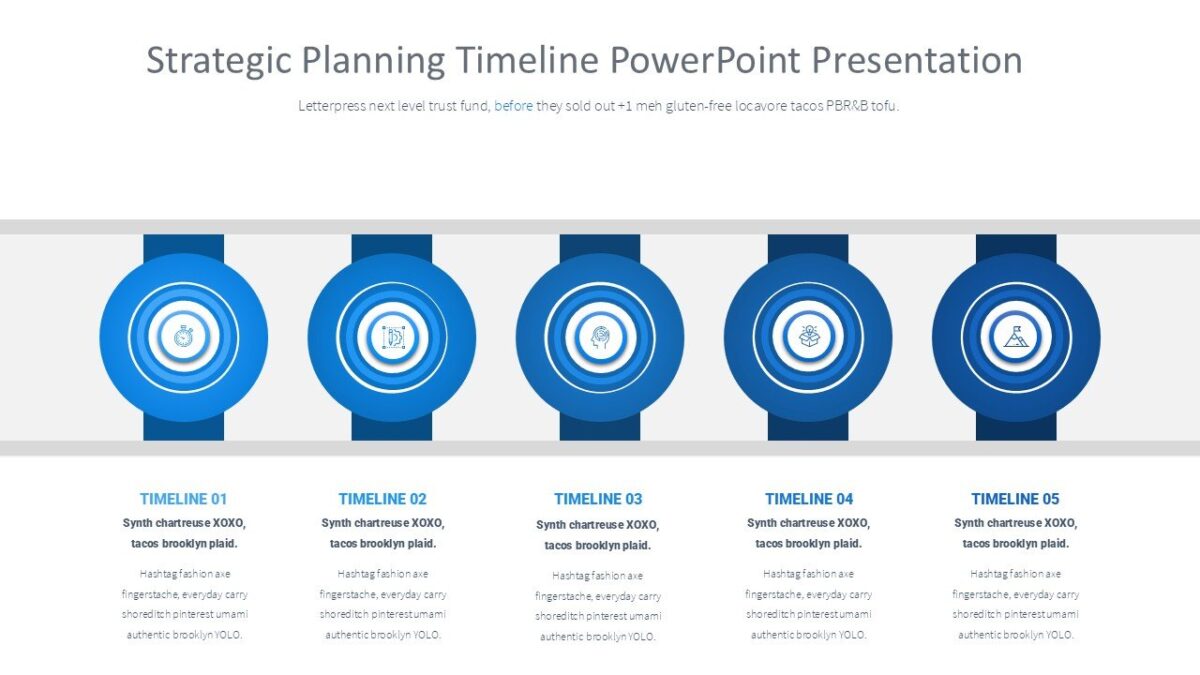 Strategic Planning Timeline PowerPoint Presentation : 100% Editable PPTx