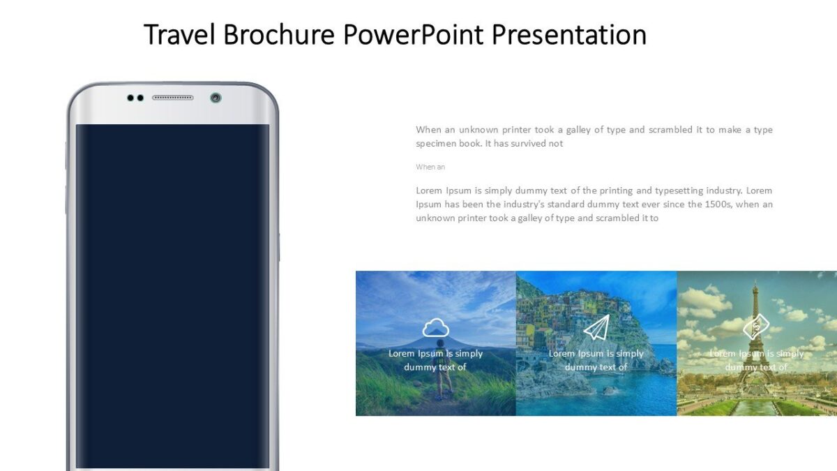 Travel Brochure PowerPoint Presentation : 100% Editable PPTx