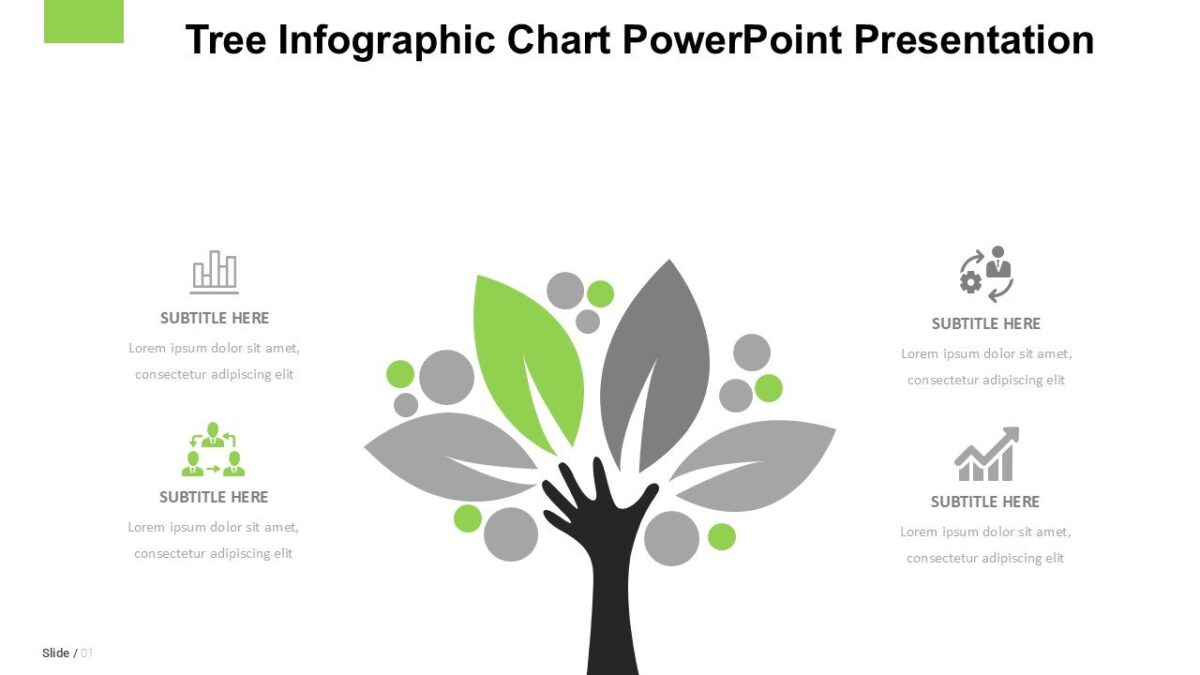 Tree Infographic Chart PowerPoint Presentation : 100% Editable PPTx