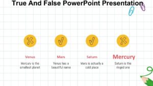 True And False PowerPoint Presentation : 100% Editable PPTx
