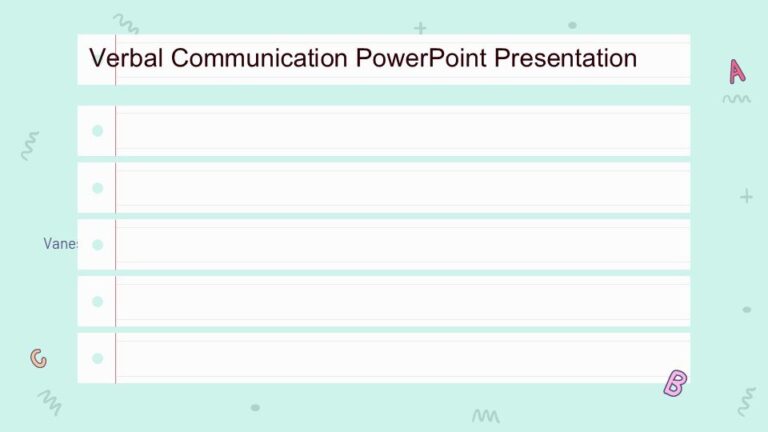 Verbal Communication PowerPoint Presentation : 100% Editable PPTx