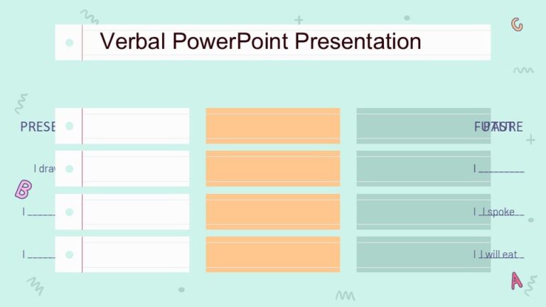Verbal PowerPoint Presentation : 100% Editable PPTx