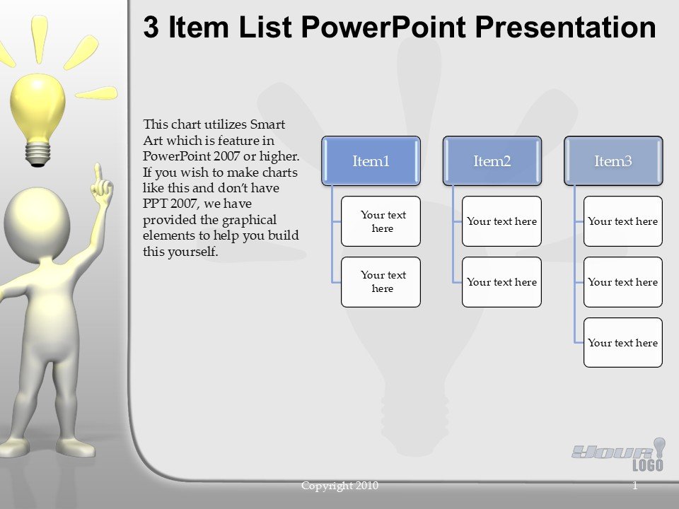 Item List PowerPoint Templates : Free Instant Download PPTx