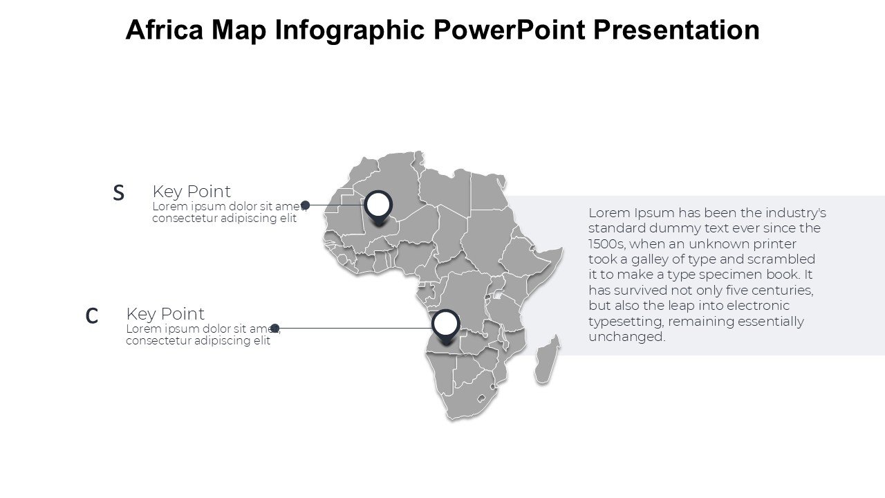 Africa Map Infographic PowerPoint Presentation : 100% Editable PPTx