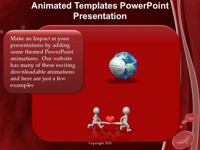 Animated Templates PowerPoint Presentation : 100% Editable PPTx