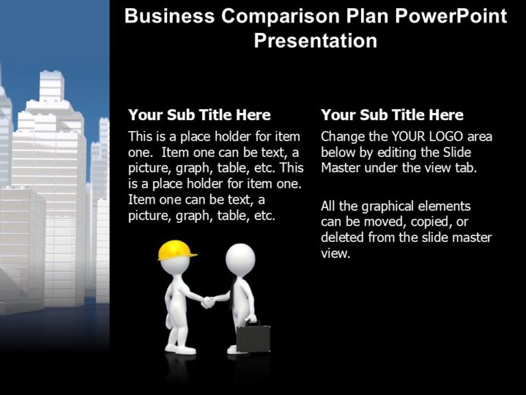 Business Comparison Plan PowerPoint Presentation : 100% Editable PPTx