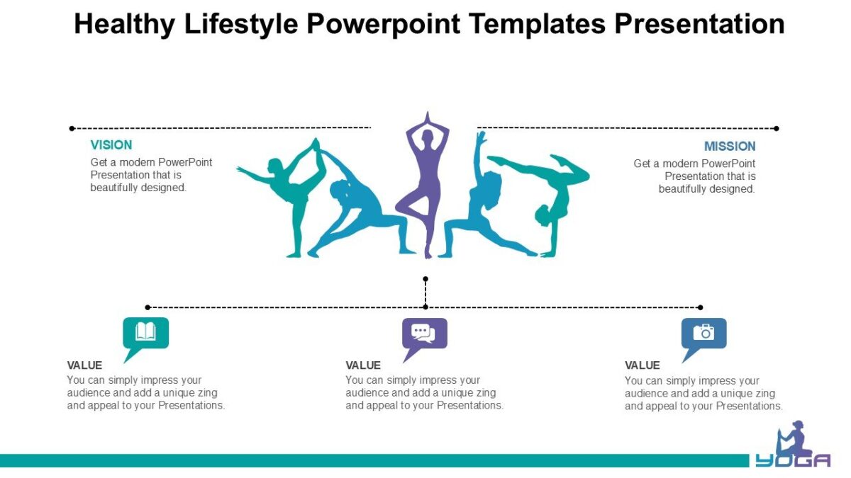 Healthy Lifestyle Powerpoint Templates Presentation : 100% Editable PPTx