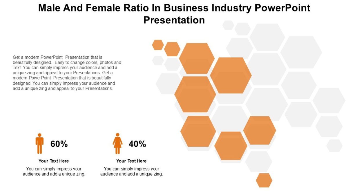 Male And Female Ratio In Business Industry PowerPoint Presentation ...