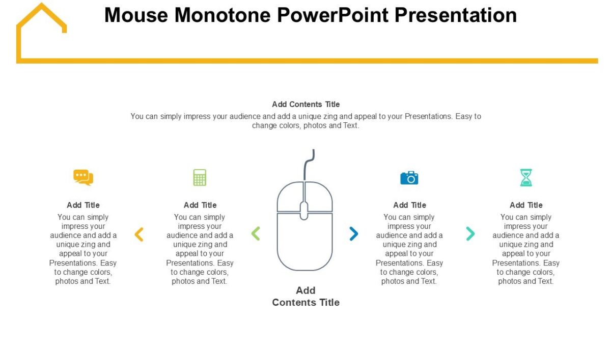 Mouse Monotone PowerPoint Presentation : 100% Editable PPTx