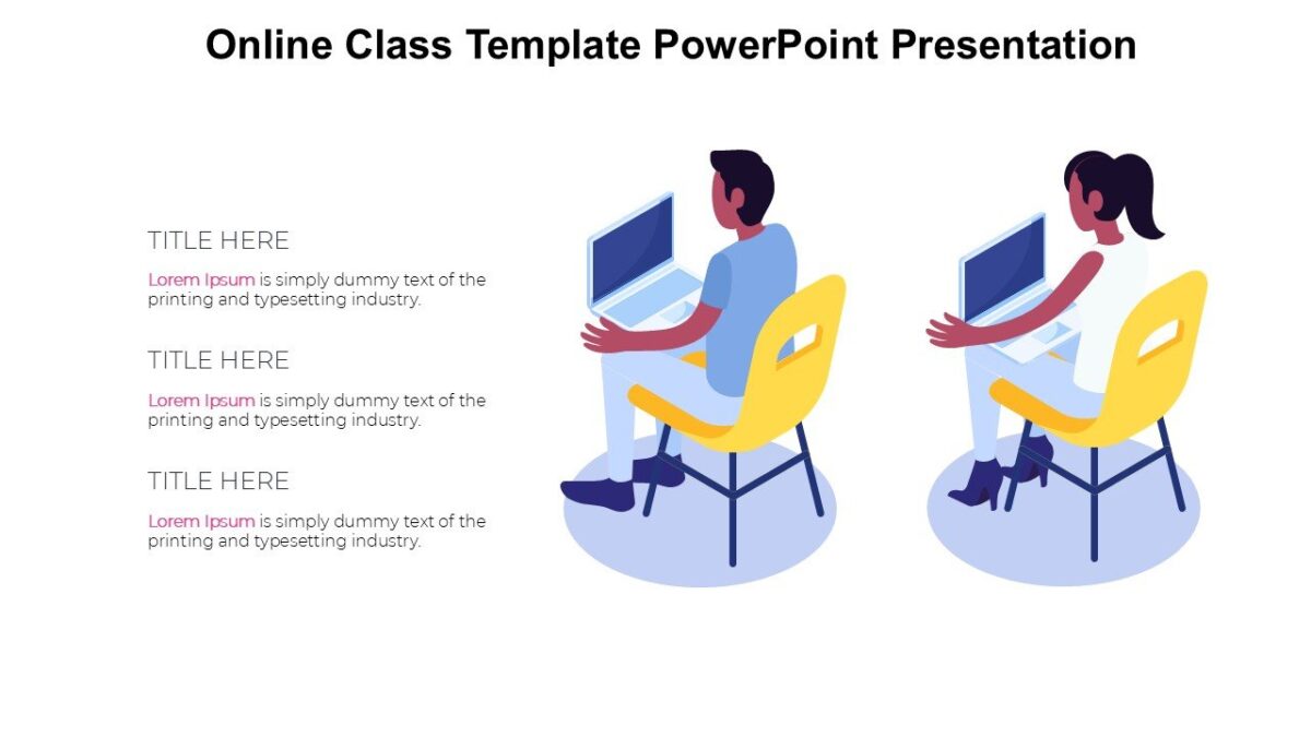 Online Class Template PowerPoint Presentation : 100% Editable PPTx