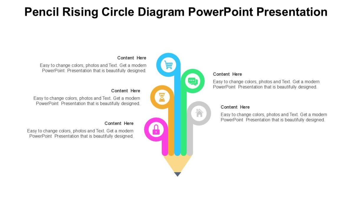 Pencil Diagram PowerPoint Templates : Free Instant Download PPTx