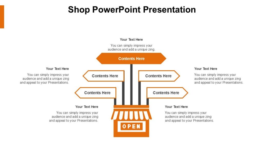 Shop PowerPoint Presentation : 100% Editable PPTx