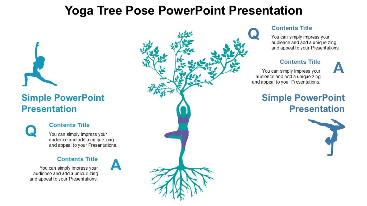Yoga Tree Pose PowerPoint Presentation : 100% Editable PPTx